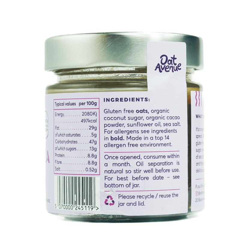 Chocolate Granola butter | The perfect nut free spread | Oat Avenue ...