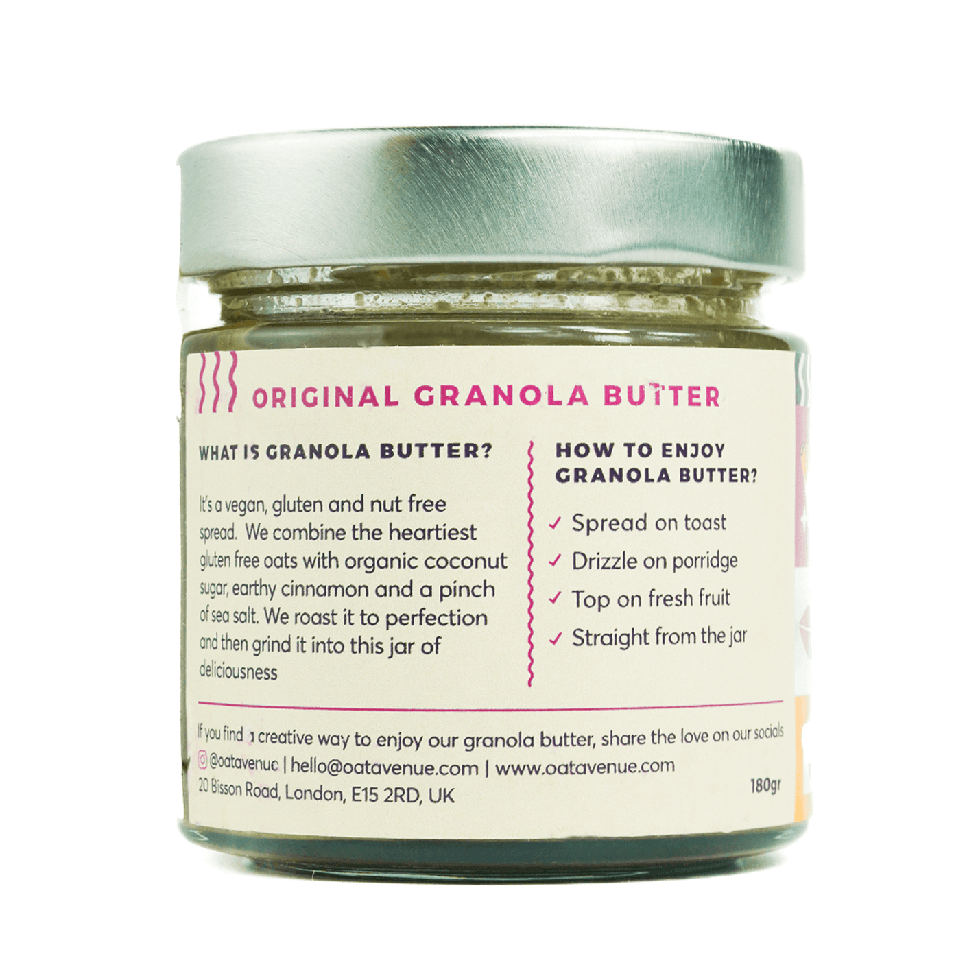 Original Granola Butter | The Perfect Nut Free Spread | Oat Avenue ...