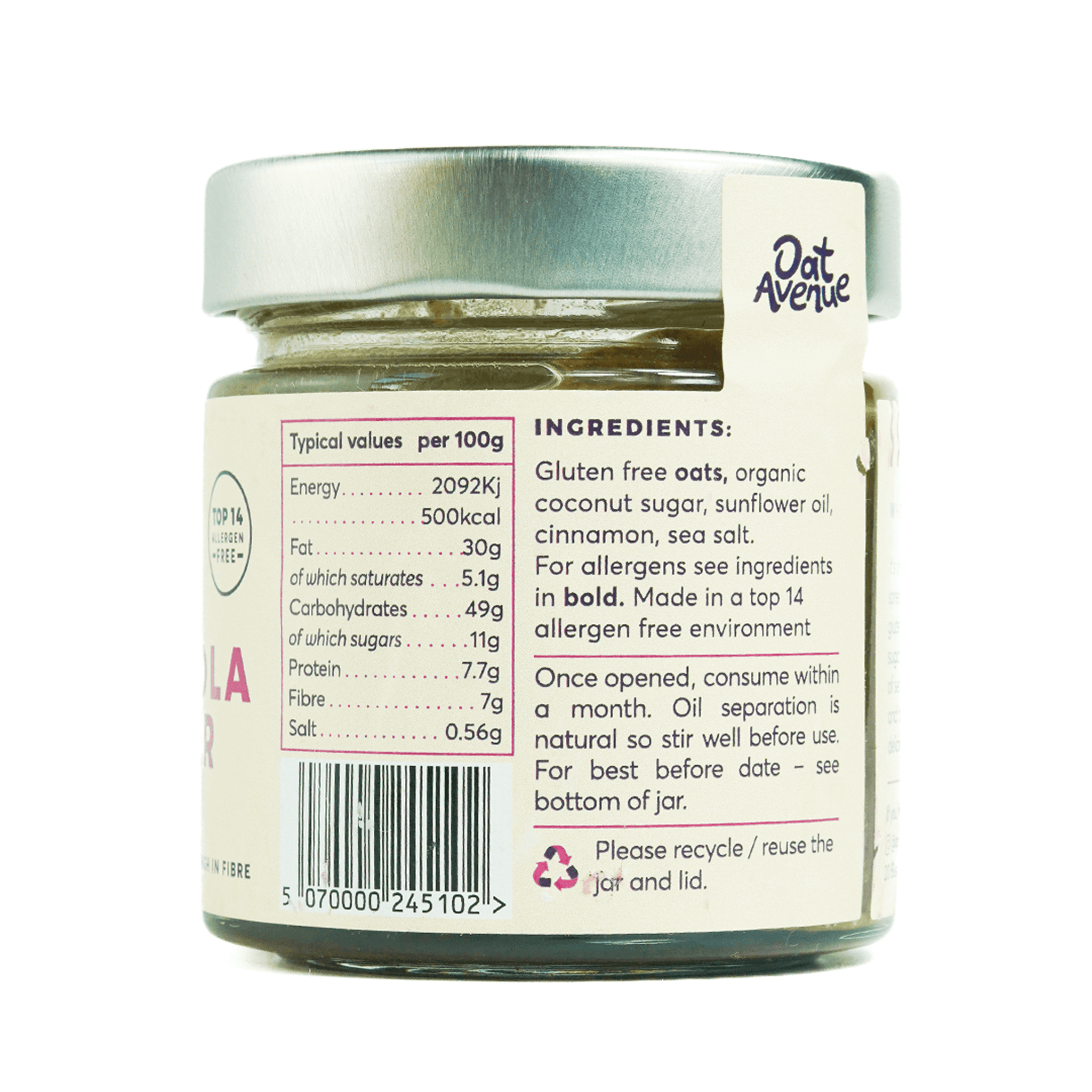 Original Granola Butter | The Perfect Nut Free Spread | Oat Avenue ...